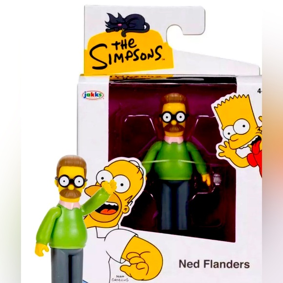 Toys | New The Simpsons Ned Flanders Jakks Pacific Action Figure 25 ...
